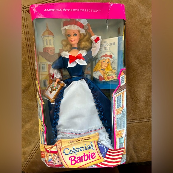 Barbie | Other | Nib 994 American Stories Collection Se Colonial Barbie ...